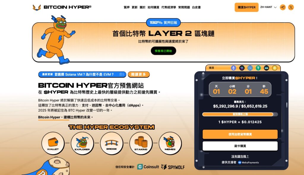 川普力挺比特幣引爆市場預期 Bitcoin Hyper預售狂吸500萬資金下個百倍幣！