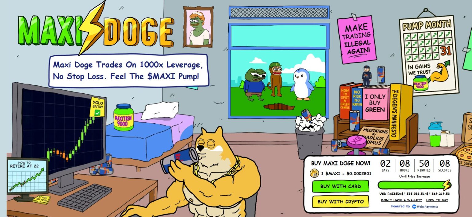 Traders Back Maxi Doge as Next Crypto to Explode by 1000X as Presale ...