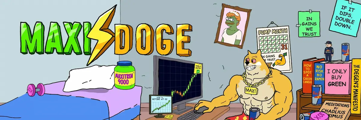 Maxi Doge: El "primo musculoso" de Dogecoin supera los 500.000 dólares ...