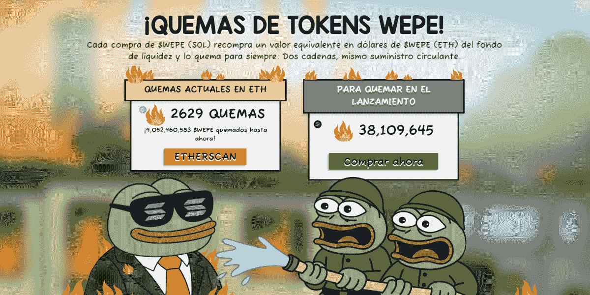 WEPE Supera los 4.000 Millones de Tokens Quemados