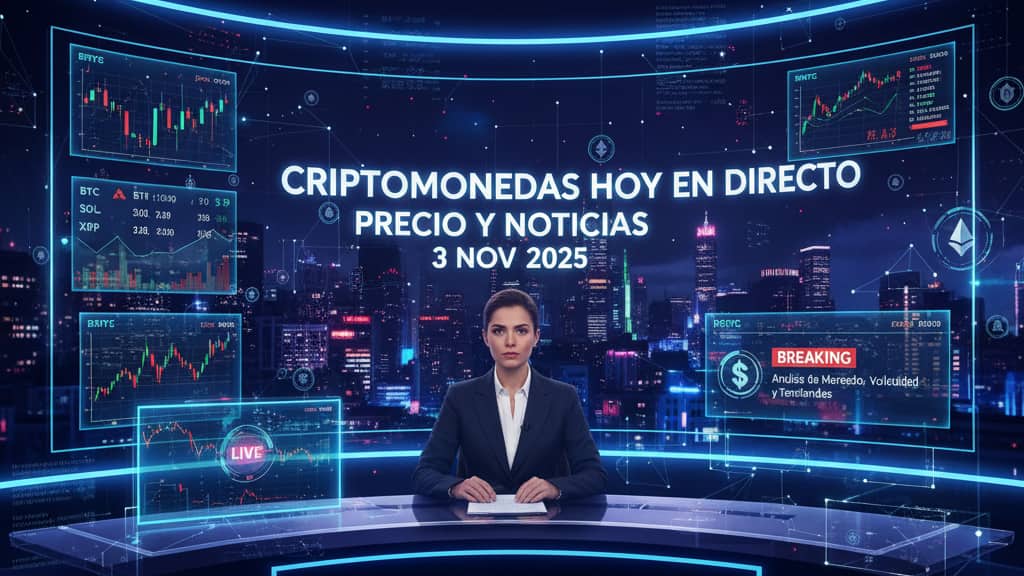Criptomonedas Hoy EN DIRECTO: Precio y Noticias 3 Nov 2025