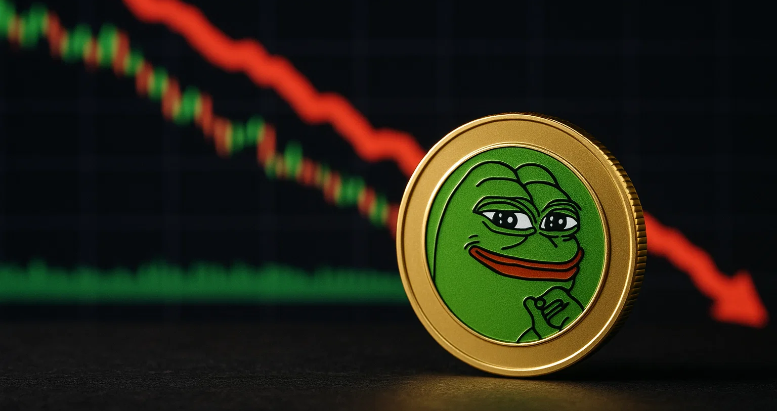 Pepe coin scade cu aproape 30% în 7 zile