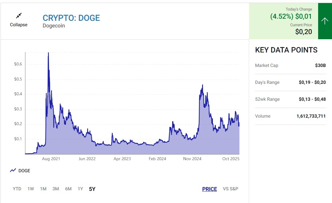 Dogecoin 5 Yılda Nerede Olacak? Piyasada Beklentiler Değişiyor - CryptoDnes TR